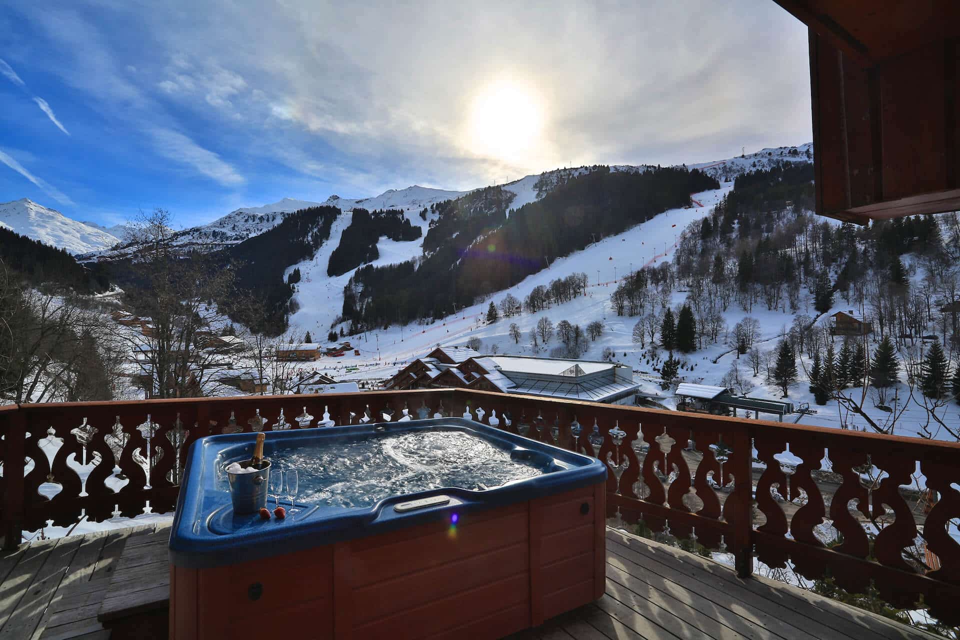 Catered Ski Chalet Meribel Luxury French Chalet Ski Blue